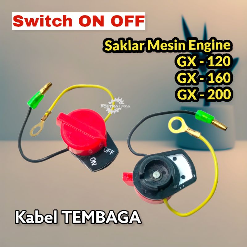 Jual Saklar Stop Switch On Off Engine GX 110 GX 160 GX 200 - Tombol Saklar Mesin Diesel | Shopee ...