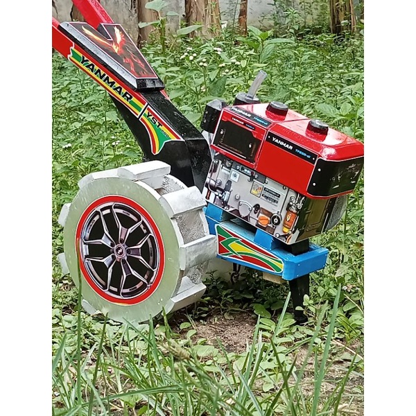 Jual mainan anak miniatur replika traktor oleng traktor sawah murah ...