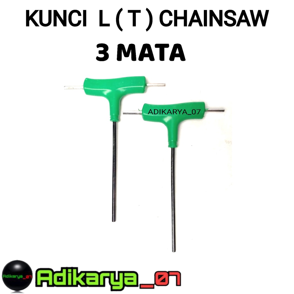 Jual Kunci L Hijau 3 mata serbaguna mesin chainsaw sinso mini 5200 5800 ...