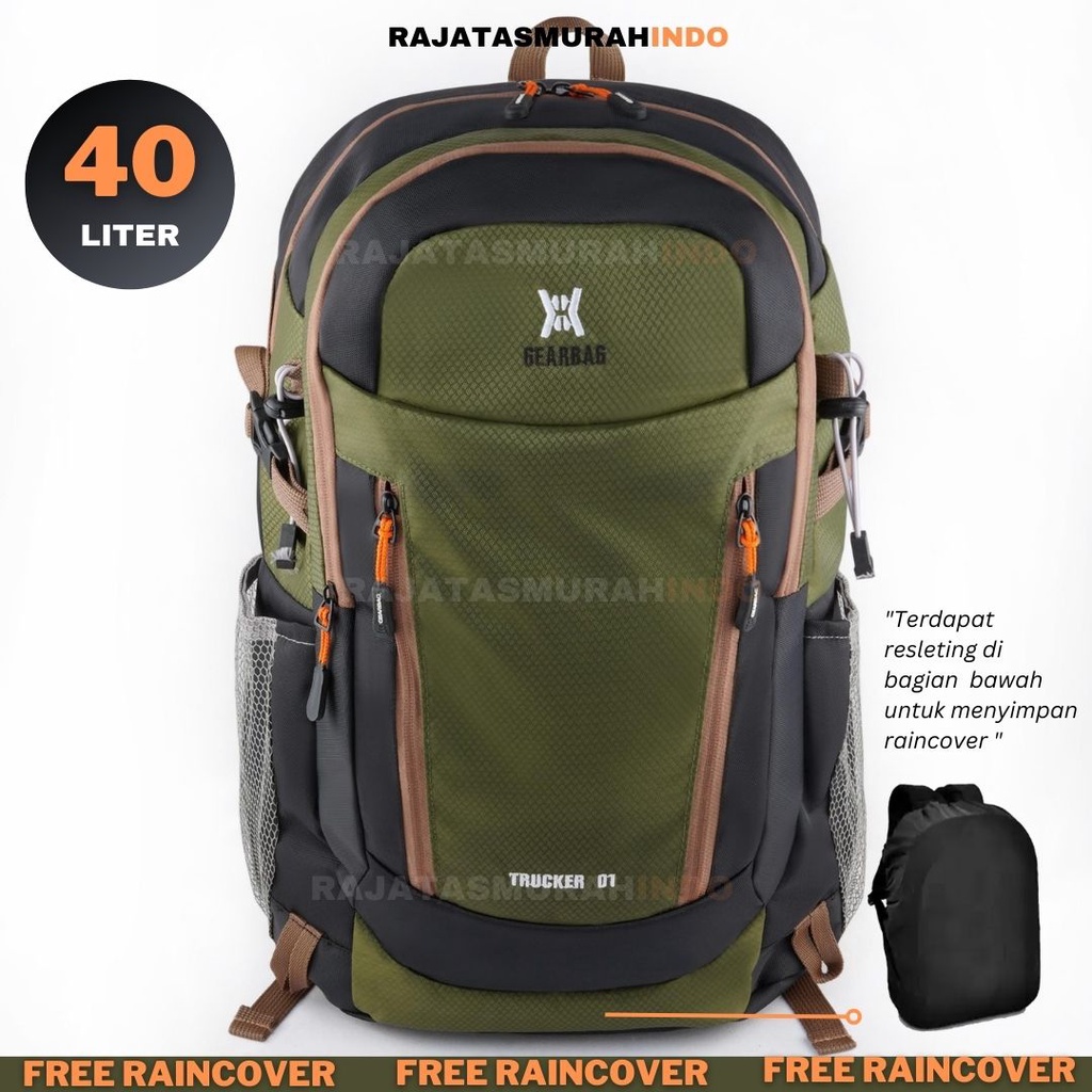 Jual RTM - GEAR BAG 13155 TRUCKER RANSEL OUTDOOR 40 LITER - RANSEL PRIA ...