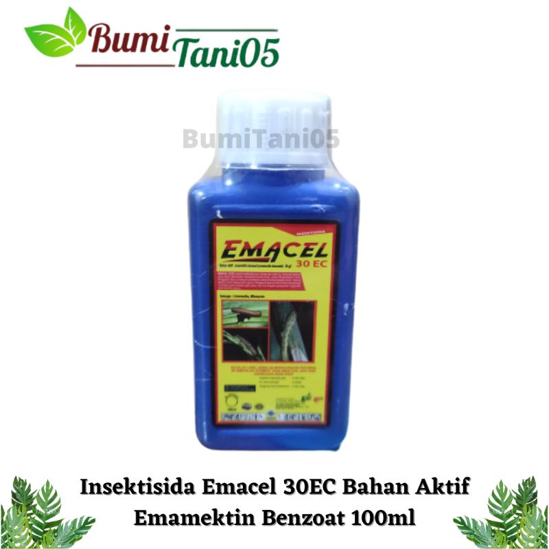 Jual Insektisida Emacel 30EC 100ml Bahan Aktif Emamektin Benzoat 30g/l ...