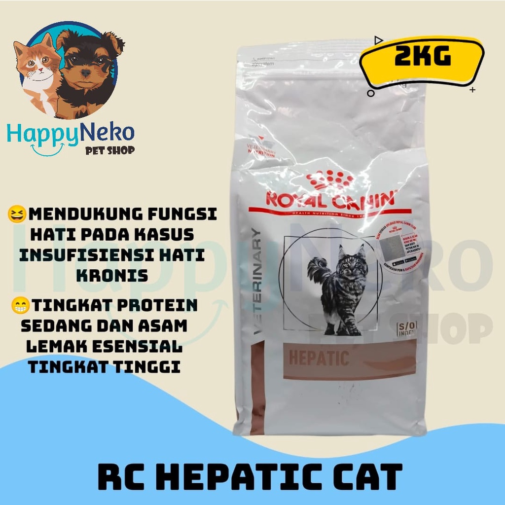 Jual ROYAL CANIN VET HEPATIC CAT 2KG KHUSUS KUCING DEWASA DENGAN ...
