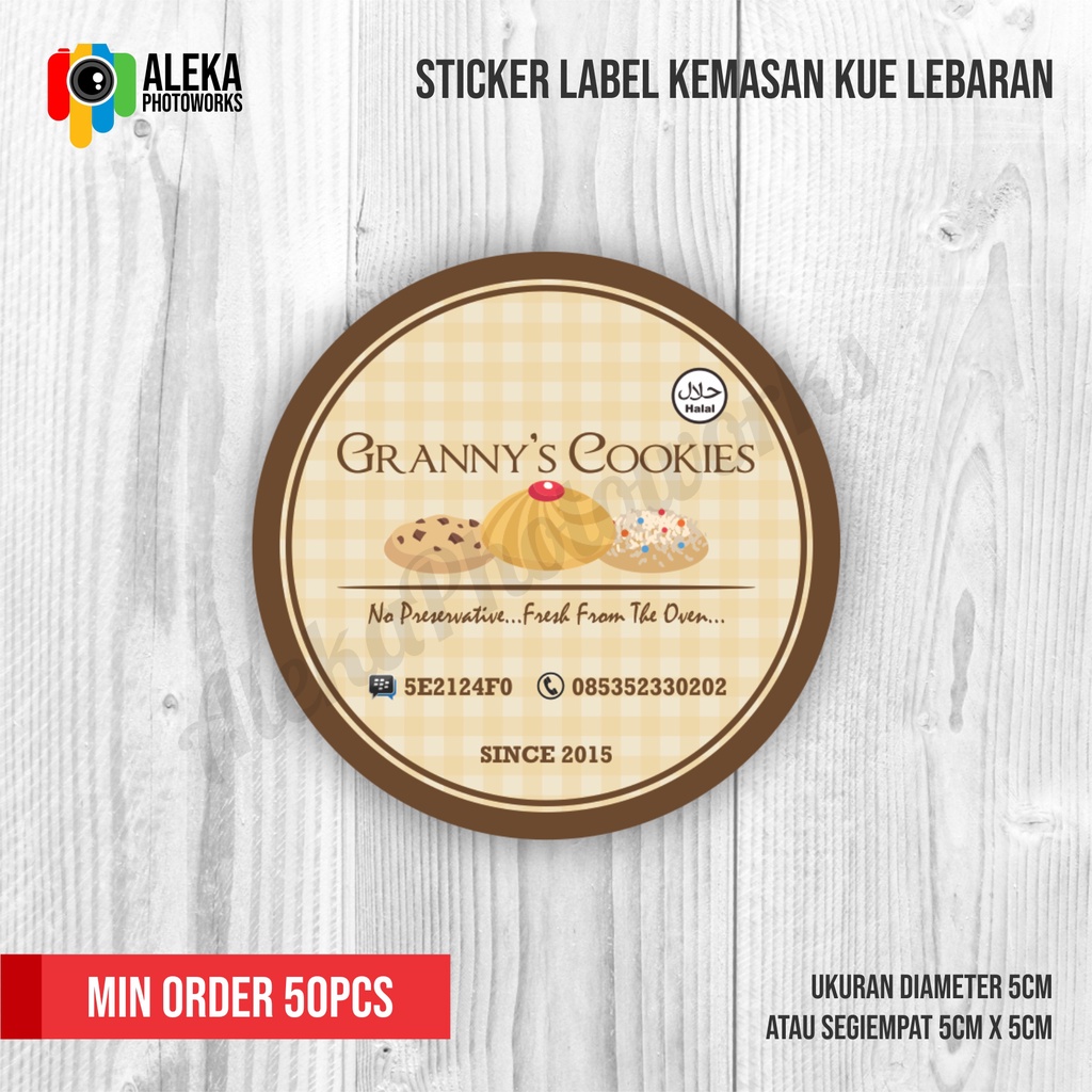 Jual Stiker Label Kemasan Toples Kue Lebaran | Shopee Indonesia