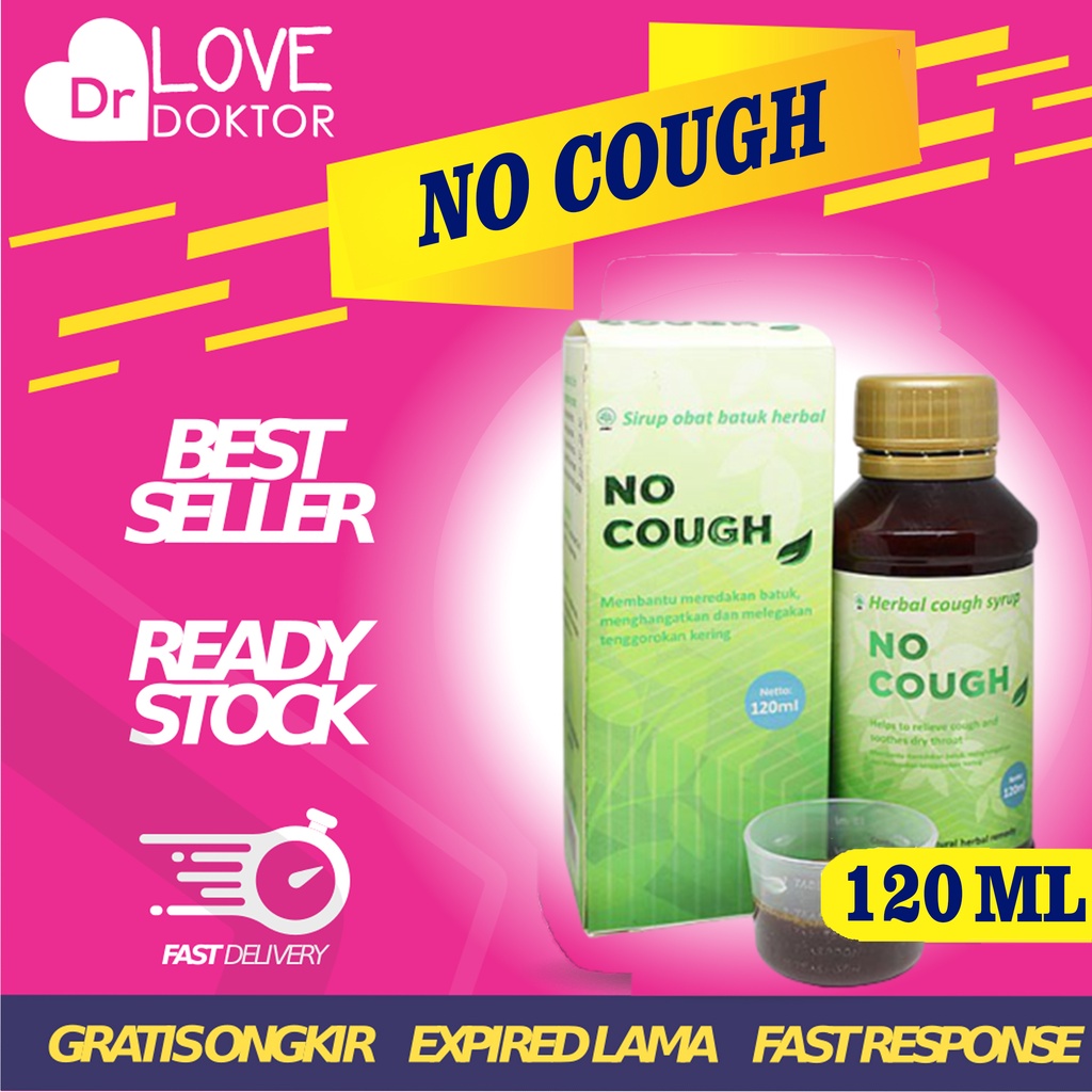 Jual NO COUGH SYRUP OBAT BATUK HERBAL SIRUP DEWASA MEREDAKAN BATUK ...