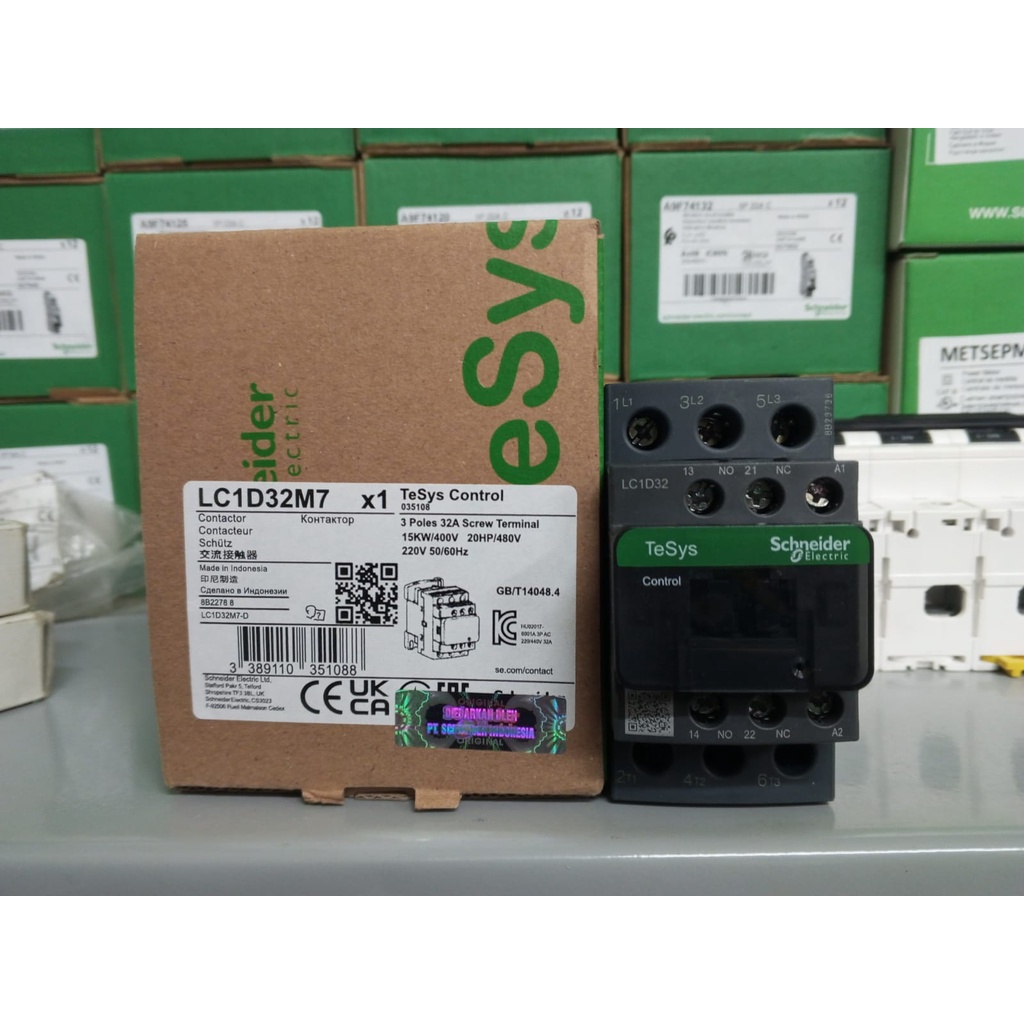 Jual Magnetic kontaktor schneider 50A LC1D32M7 LC1D32E7 LC1D32Q7 ...