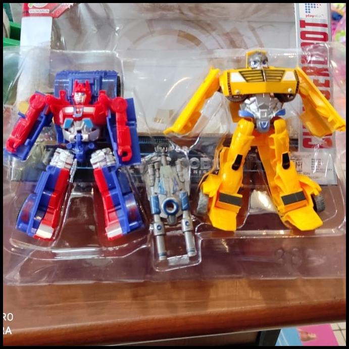 Jual Mainan Anak Anak Robot Bumble Bee + Optimus Prime | Shopee Indonesia Jual Mainan Anak Anak Robot Bumble Bee + Optimus Prime | Shopee Indonesia