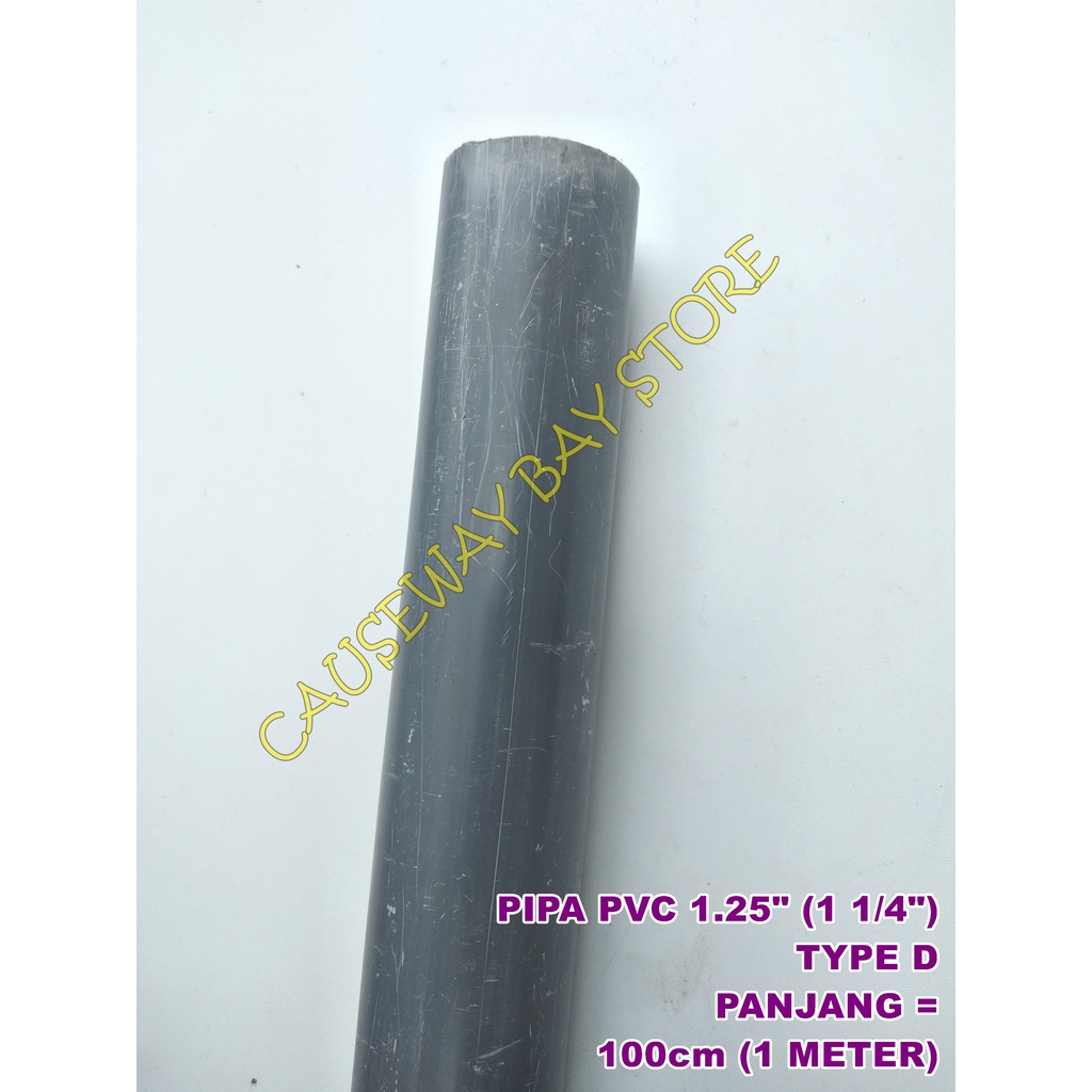Jual PIPA PVC 1 1/4 INCH TYPE D PANJANG 1 METER | Shopee Indonesia