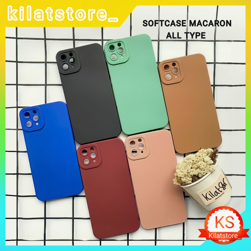 Jual Soft Case Macaron Candy + Protect Camera For All Type | Shopee ...