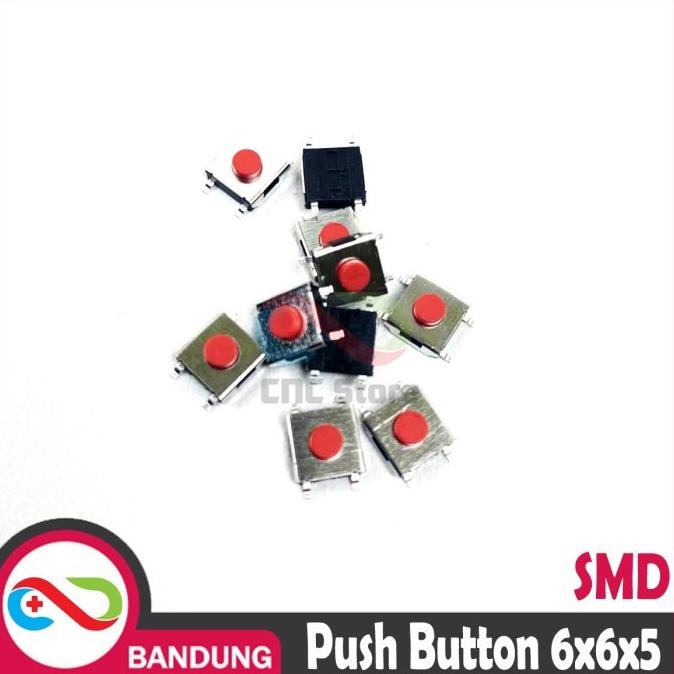 Jual TACTILE SWITCH PUSH BUTTON 6X6X5MM RED MERAH SMD cncst00 Diminati ...