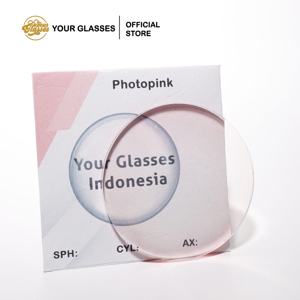 Jual YOUR GLASSES - Lensa Photopink ( CUSTOM Mata Normal S/D Minus -4 ...
