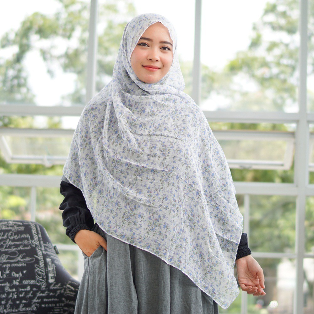 Jual Pashmina Hijab 170cm x 65cm Motif Printing | Shopee Indonesia