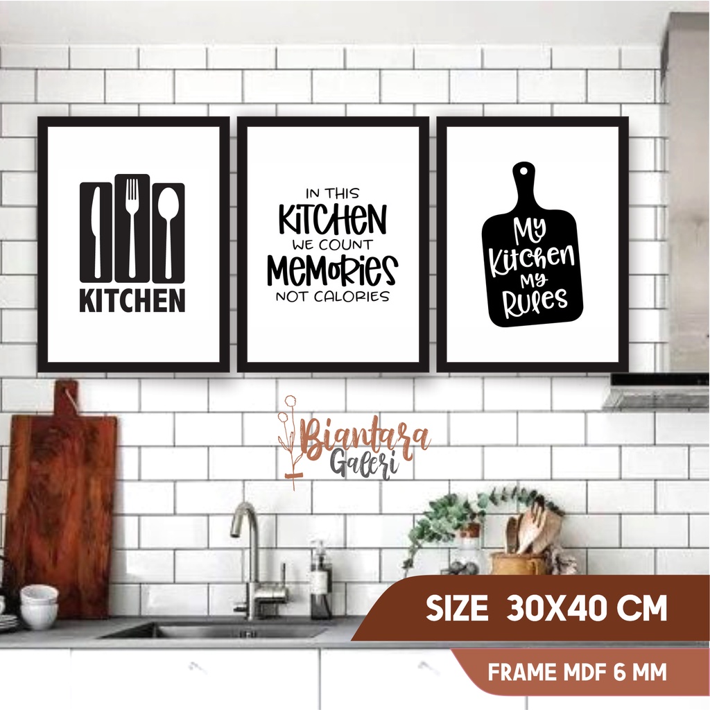 Jual BIANTARA – 30X40 CM Walldecor HIASAN DINDING DAPUR Poster ...