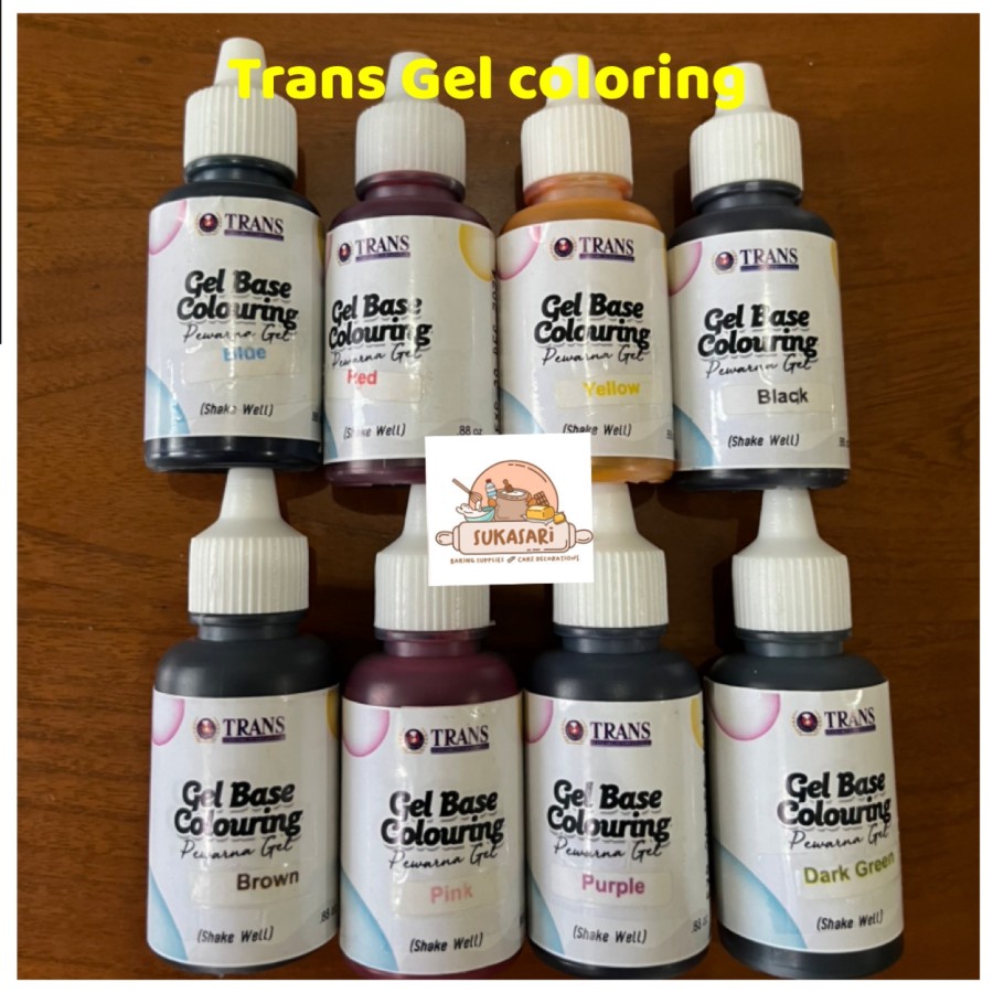 Jual Trans Gel Colouring Yellow 0.88oz Pewarna makanan icing color ...