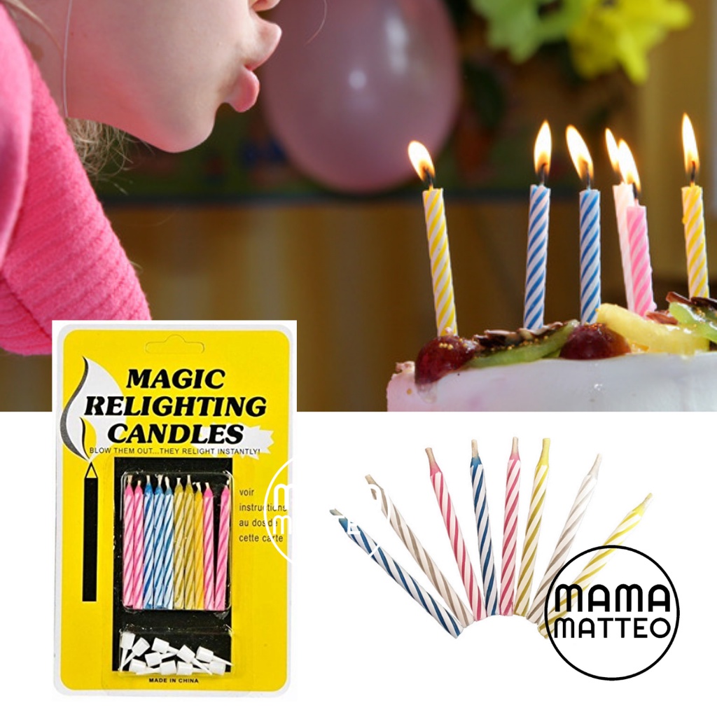 Jual Magic Candle / Lilin Ajaib / Lilin Kue Ultah Ulang Tahun / Lilin ...