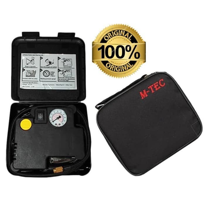 Jual MTec M-Tec TE50100 Hitam Mini kompressor Electrik Pompa Ban Mobil ...