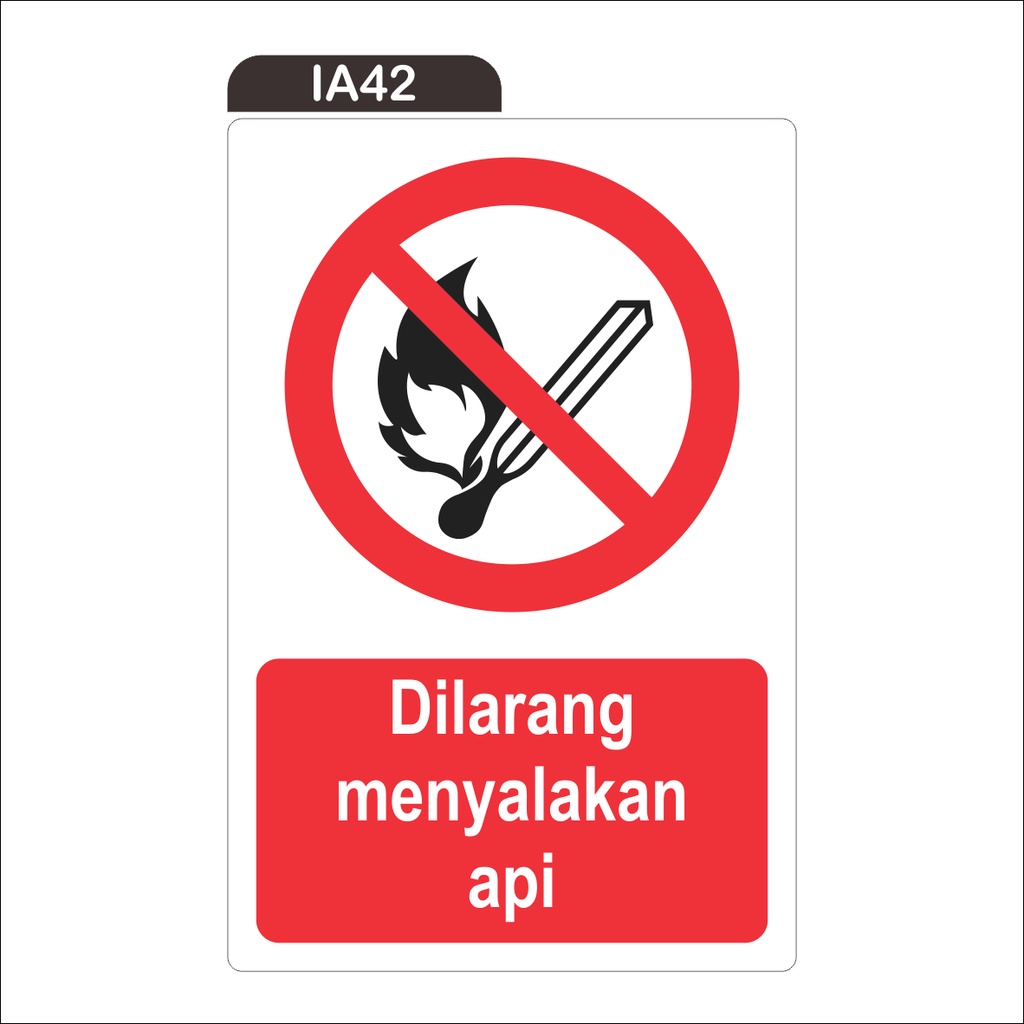 Jual RAMBU DILARANG MENYALAKAN API (STICKER ONLY) | Shopee Indonesia
