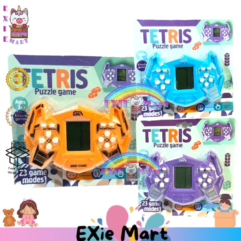 Jual MAINAN ANAK GAME BOY TETRIS PUZZLE GAME BATERAI SUARA - GIMBOT 23 ...