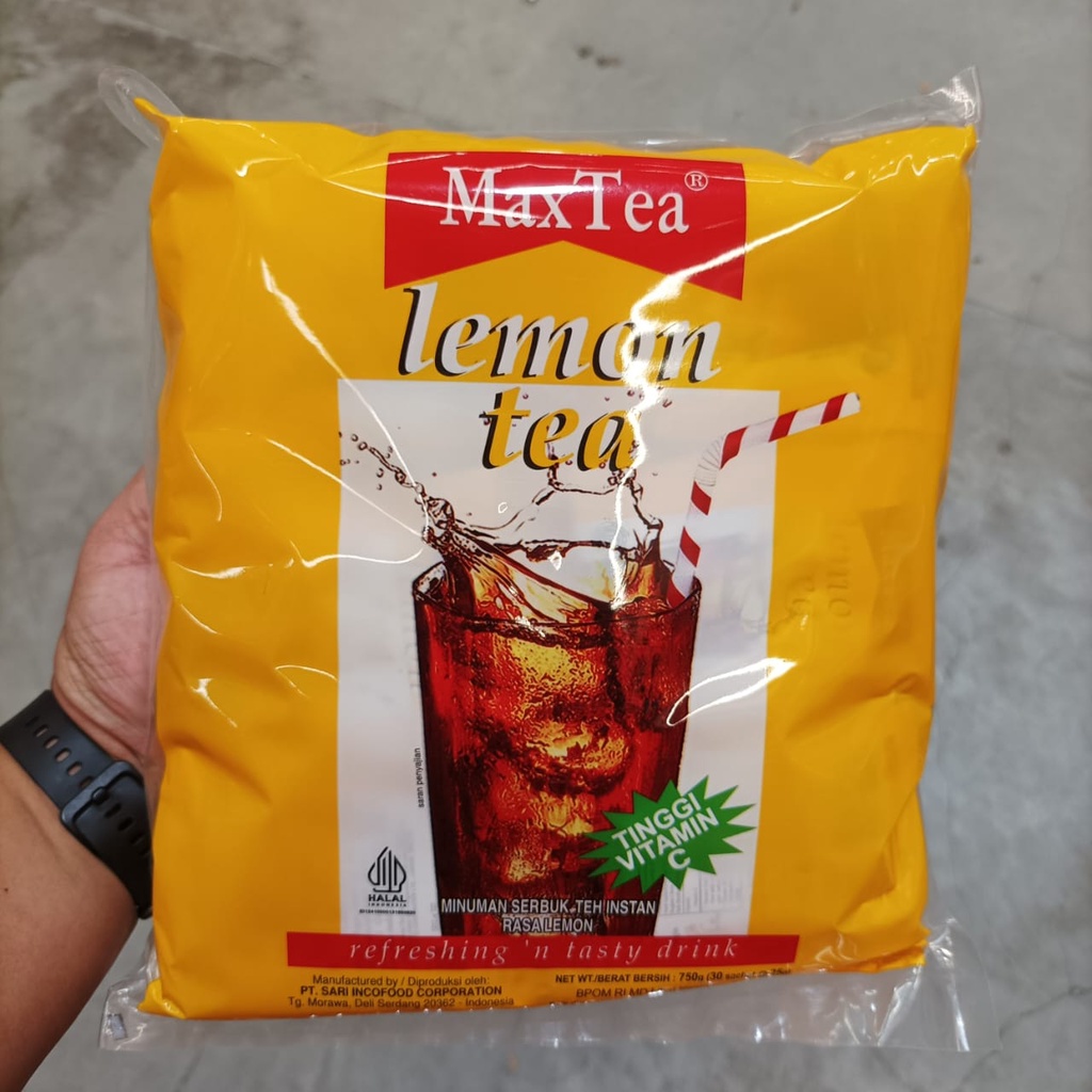 Jual Max Tea Lemon Tea Minuman Serbuk Teh Instan Rasa Lemon Isi 30 Sacset | Shopee Indonesia