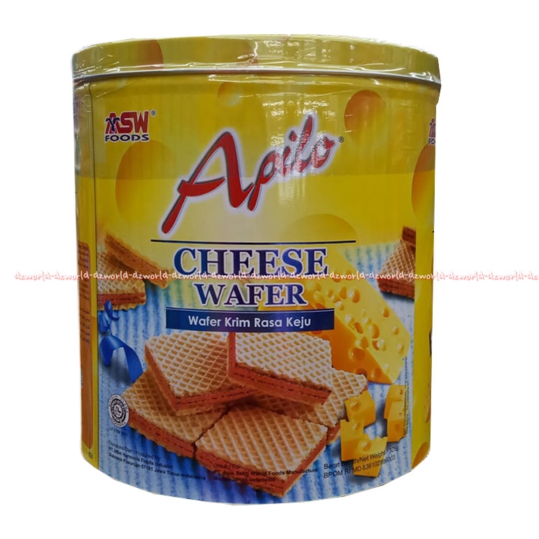 Jual Asw Foods 325gr Apilo Cheese Wafer Krim Rasa Keju Kemasan Kaleng ...