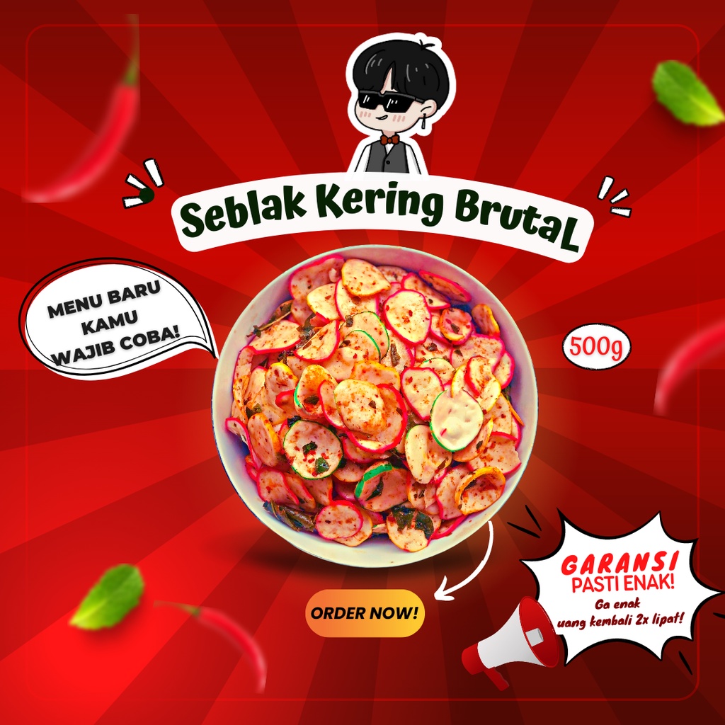 Jual Kerupuk Seblak Kering Bantet Isi 500gr | Seblak Brutal | Shopee ...