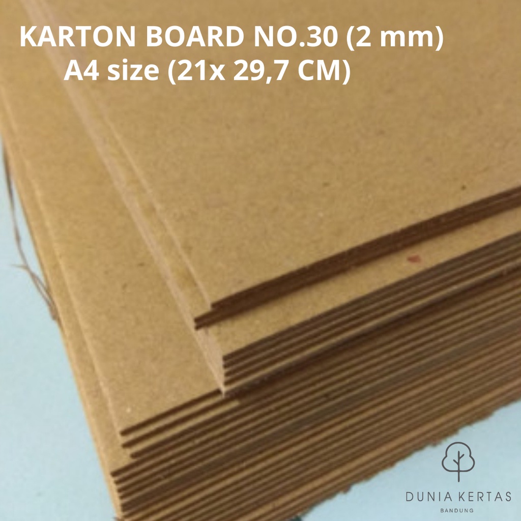 Jual MIN PESAN 14 LEMBAR. Karton hard board No.30 (tebal 2mm) A4 ...