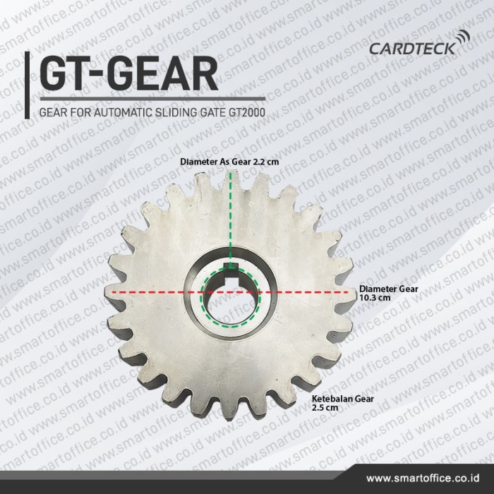 Jual Autogate Pinion Gear Automatic Sliding Gate Metal Gear Pagar ...