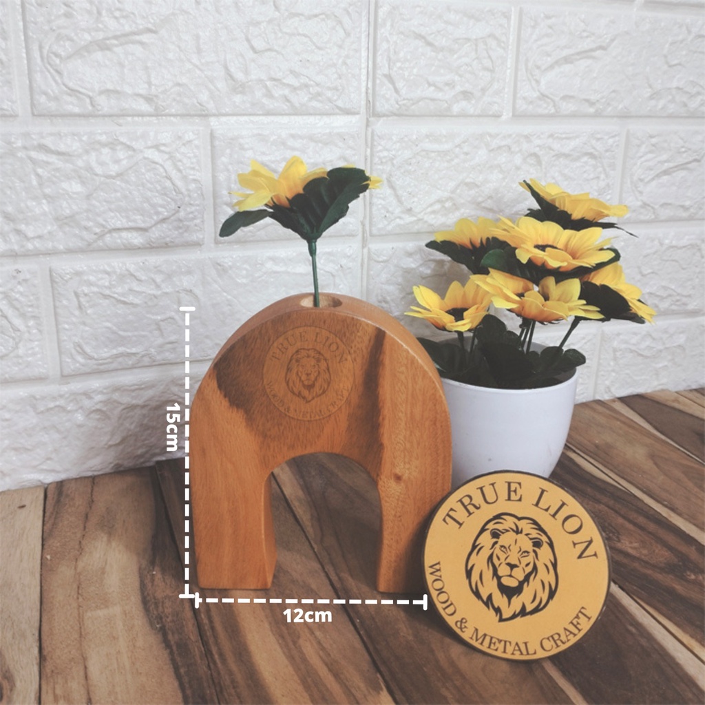 Jual VAS BUNGA KAYU MINI/POT BUNGA KAYU | Shopee Indonesia