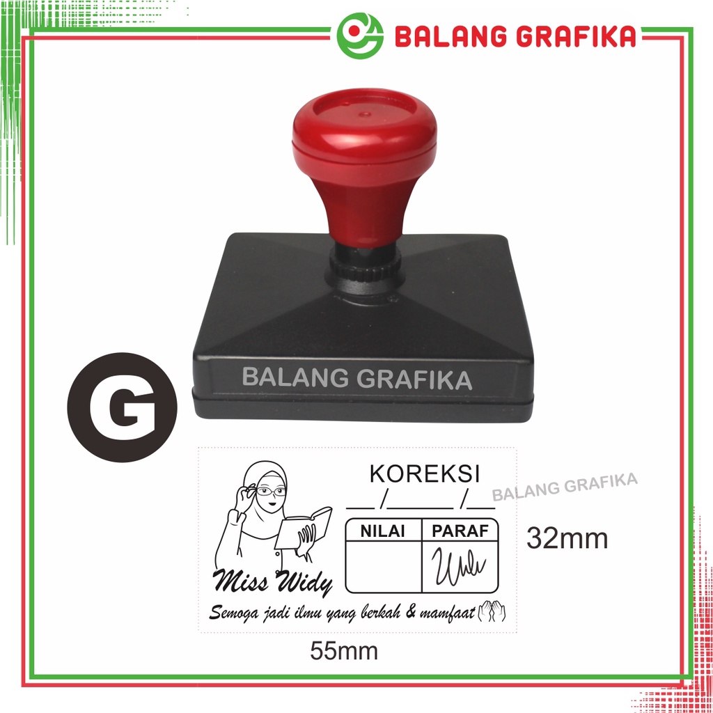 Jual Stempel Nilai Guru Cap Koreksi Stamp Checked Teacher Stampel ...