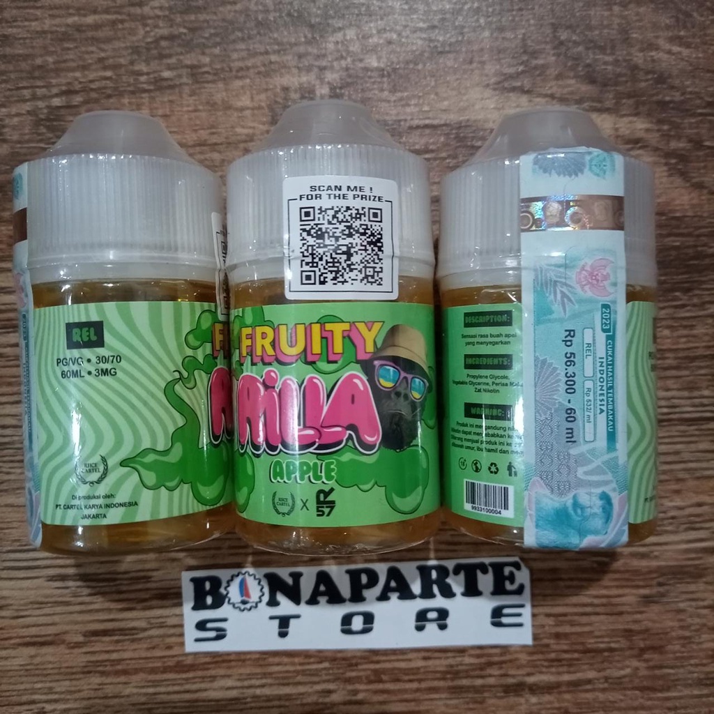 Jual Fruity Rilla Apple 60ML by IJC Hero57- Fruityrilla Liquid Cukai ...