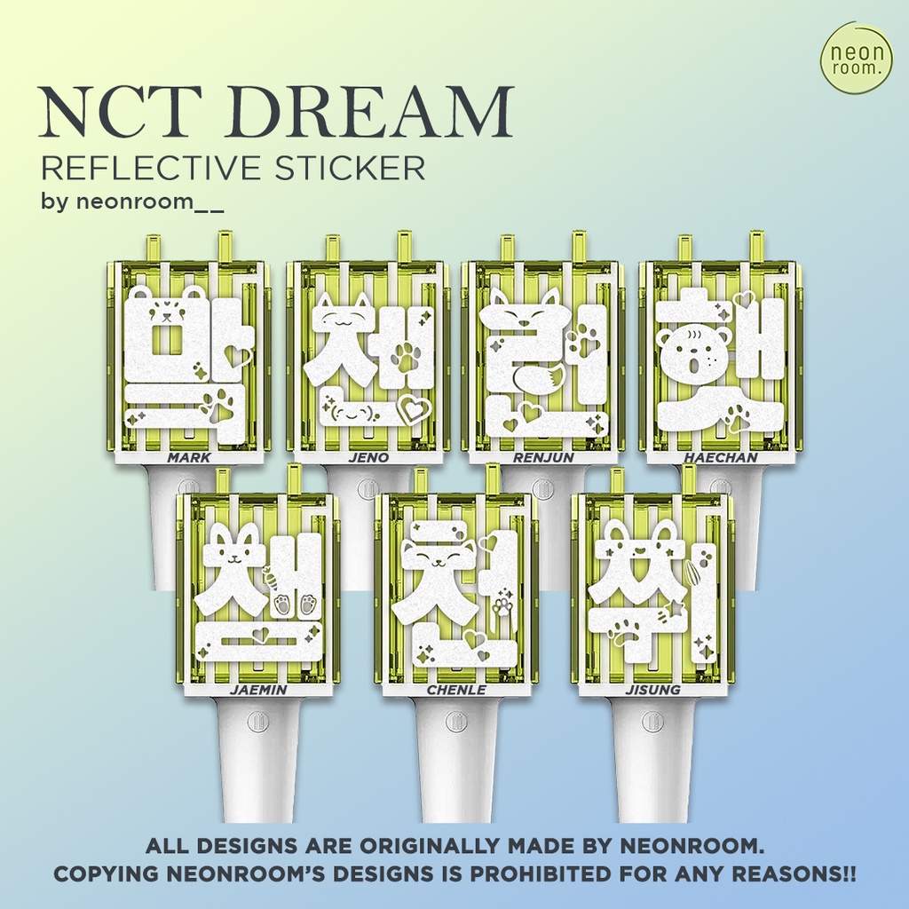 Jual (READY STOCK TDS3 JKT) NCT DREAM REFLECTIVE STICKER untuk ...