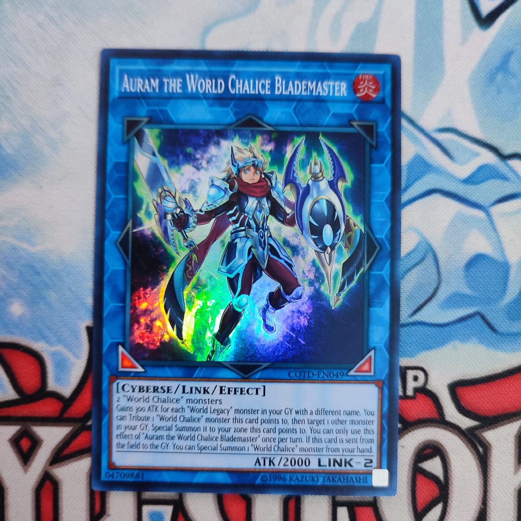 Jual yugioh auram the world chalice blademaster COTD super rare ...