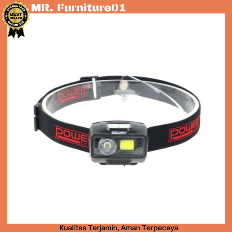 Jual Powerlite Senter Kepala Rechargeable 500lm 1200mah | Shopee Indonesia