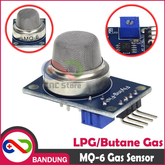 Jual [CNC] Mq-6 Mq6 Lpg Lng Butane Gas Sensor Module For Arduino Uno ...