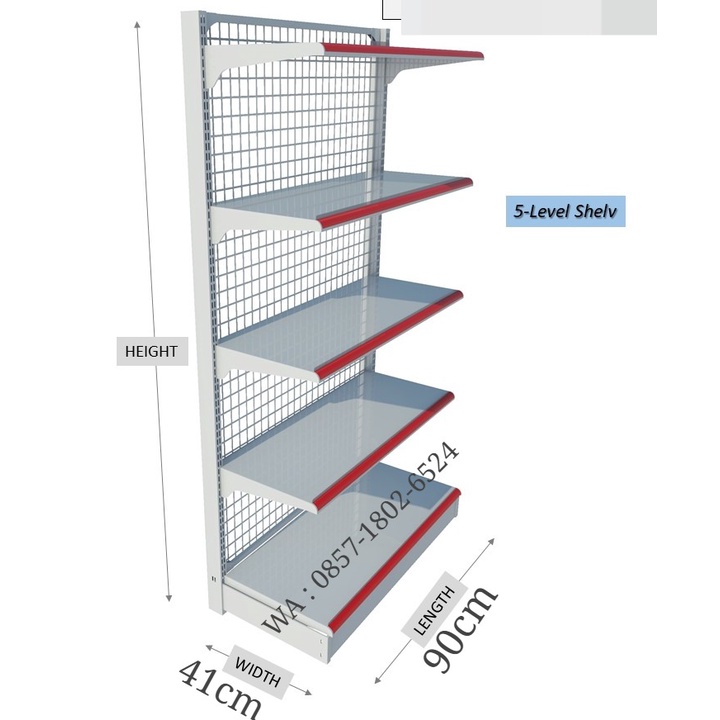 Jual Rak Minimarket Single / Rak Display / Rak Toko / Rak Swalayan ...