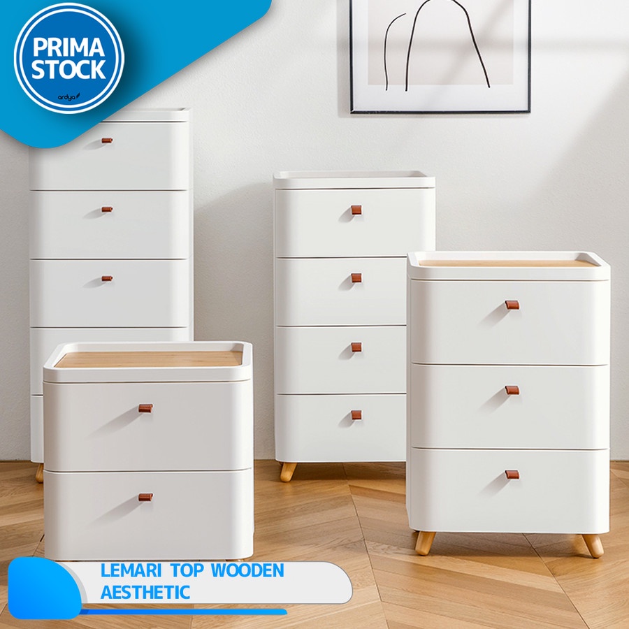 Jual LEMARI DRAWER LACI + KAKI RAK KABINET STORAGE BAJU PLASTIK 2 3 4 ...