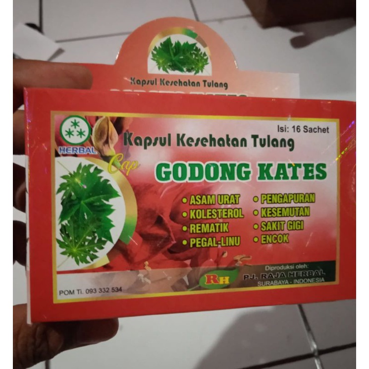 Jual Godong Kates Kapsul Original Asam Urat Pegal Linu Rheumatik ...