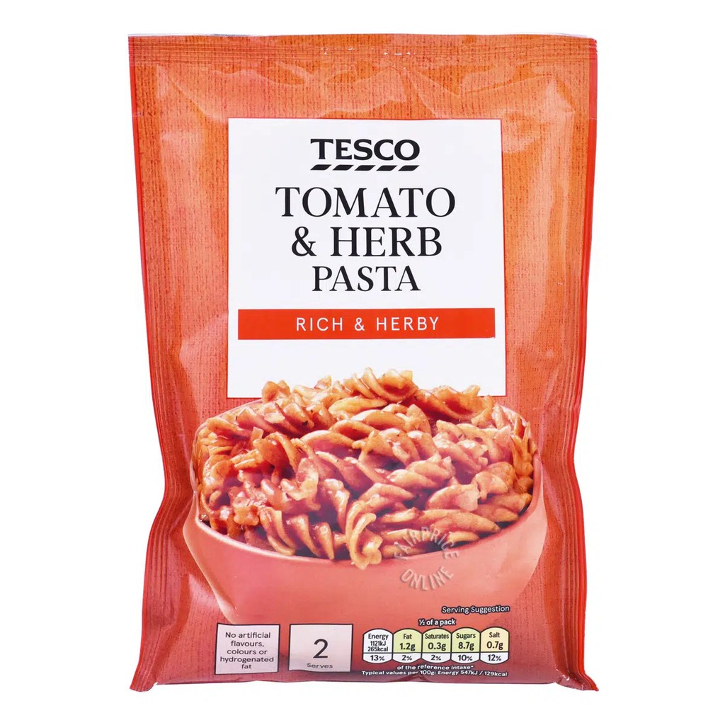 Jual Tesco Pasta & Sauce - Macaroni Cheese, Tomato Herb dan Cheese ...