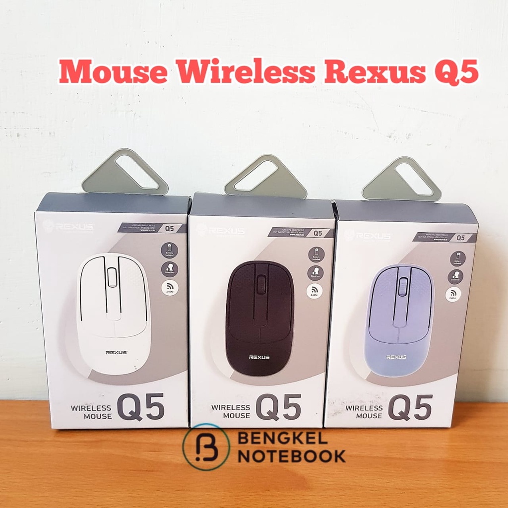 Jual Mouse Wireless REXUS Q5 Silent Click | Shopee Indonesia