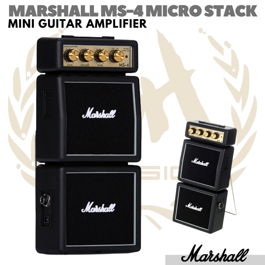 Jual MARSHALL MS4 Micro Stack Mini Guitar Amplifier | Ampli Gitar ...