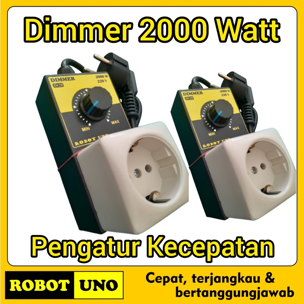 Jual Dimmer 2000W Pengatur Kecepatan Dr20 SCR 2000W dengan Fuse ...