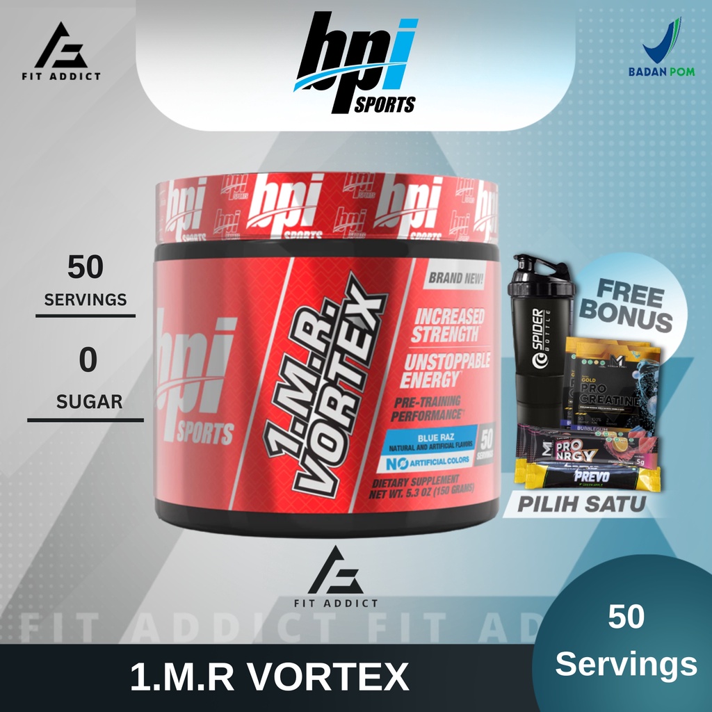 Jual BPI 1MR VORTEX 50x 50 x 50 Serving 1 MR 1 M.R VORTEX PRE WORKOUT ...