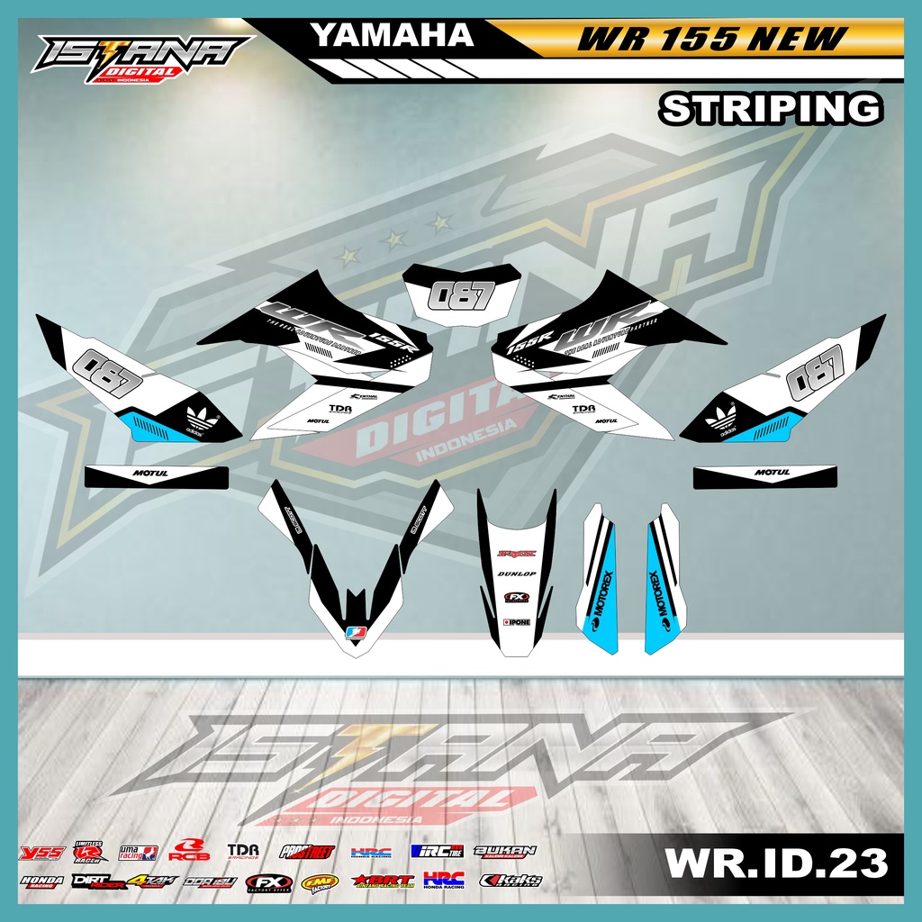 Jual Stiker Striping YAMAHA WR 155 R - Striping Variasi Motor WR 155 ...