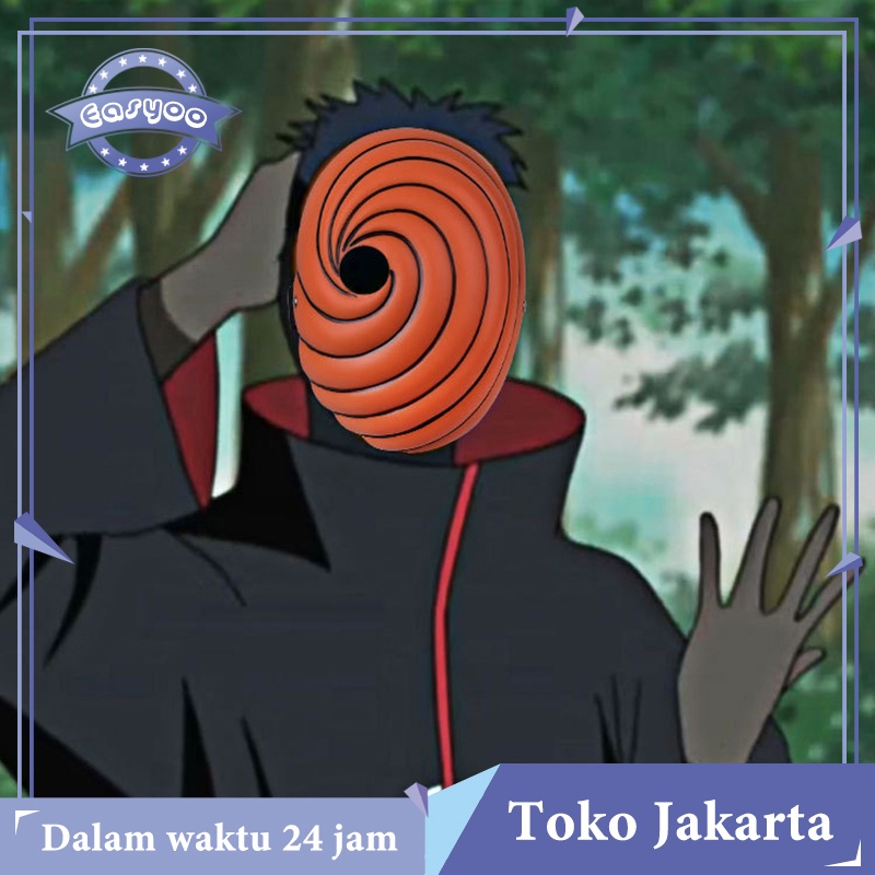 Jual Obito Mask Japanese Topeng Obito Kostum Cosplay Naruto Uchiha ...