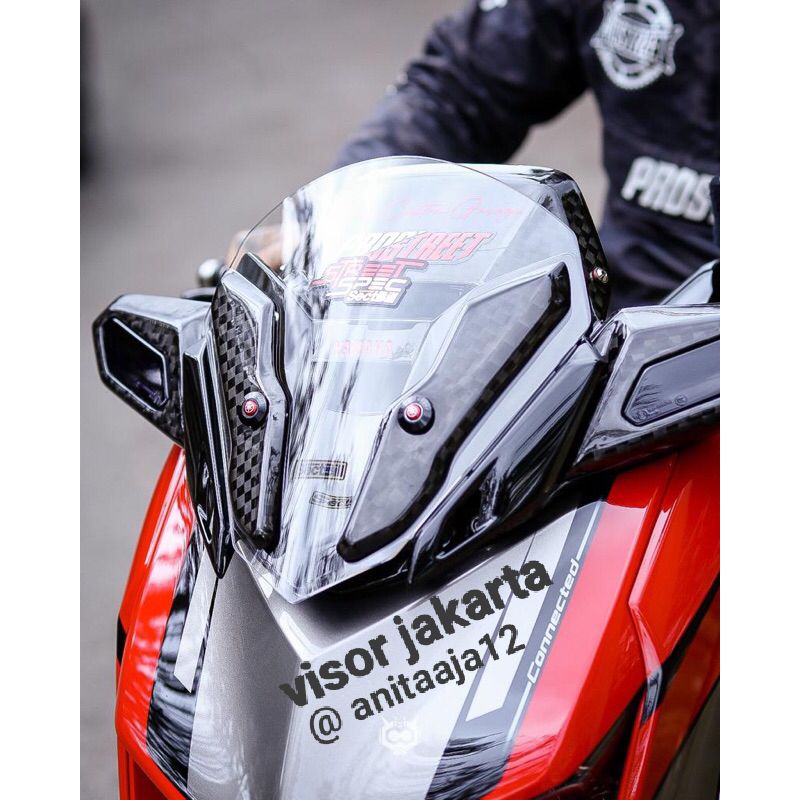 Jual WINDSHIELD XMAX NEW 2023 CONNECTED TYPE MALOSSI, TEBAL 4MILI ...