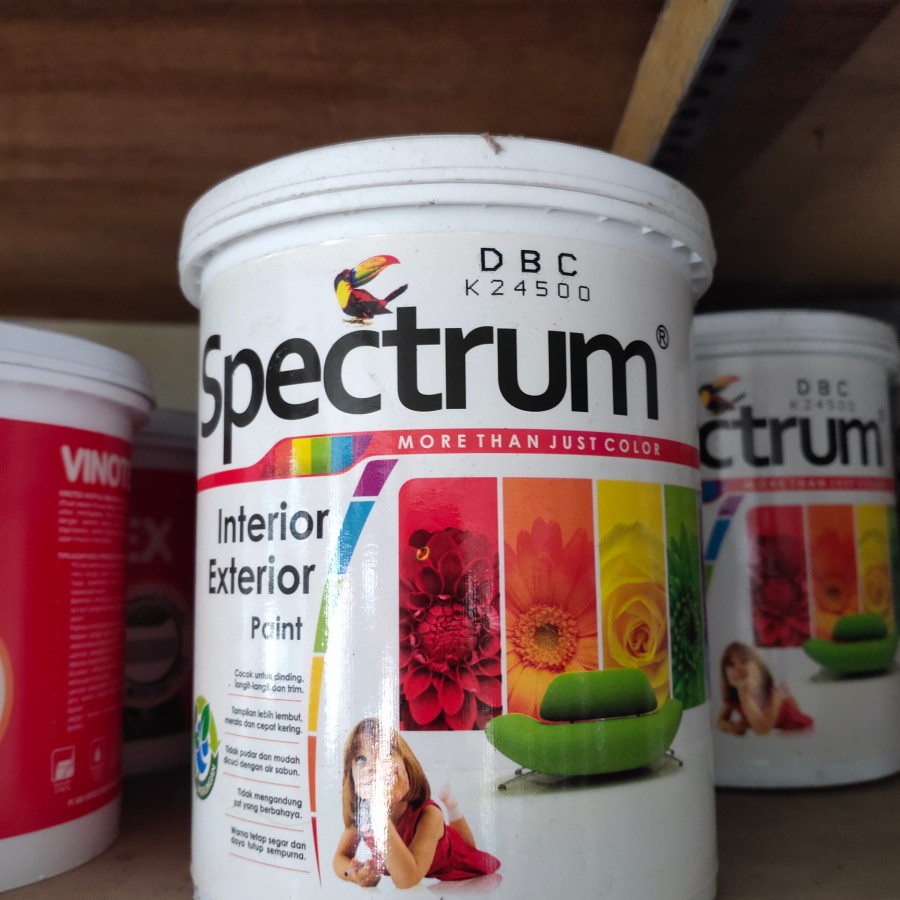 Jual Cat tembok spectrum 1Kg /PUTIH | Shopee Indonesia