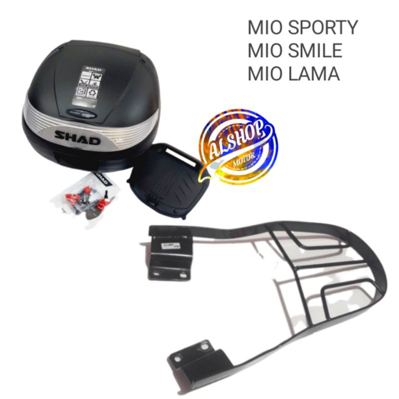 Jual PAKETAN BOX SHAD SH29 SH 29 DAN BREKET BOX MIO SPORTY MIO SMILE MIO LAMA | Shopee Indonesia