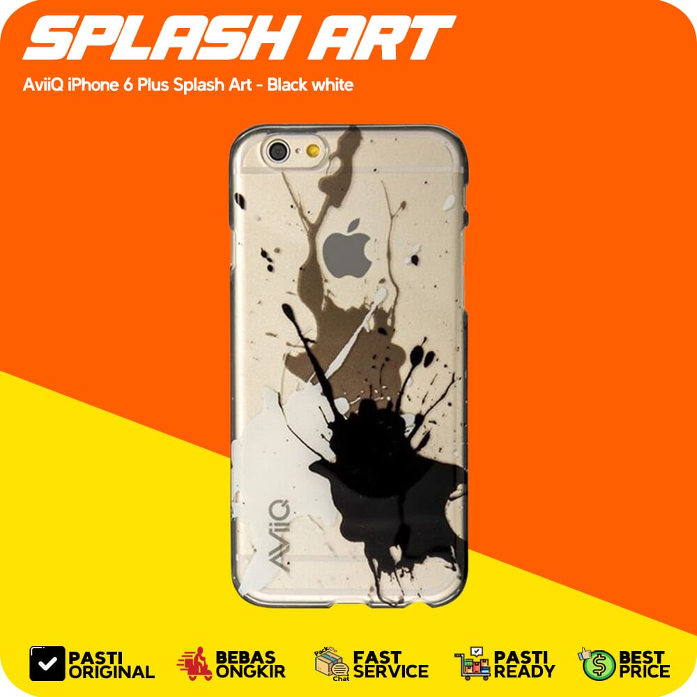 Jual Casing Hard Case Soft Case AviiQ iPhone 6 Plus Splash Art Black ...