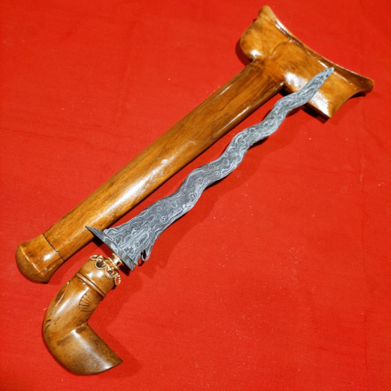Jual Keris Patrem Panimbal Luk 9 Pamor Udan Mas Tangguh Kamardikan ...