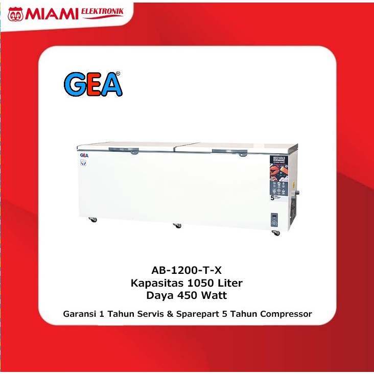 Jual GEA AB-1200-T-X / AB1200TX / AB1200 Chest Freezer 1050 Liter 468 ...