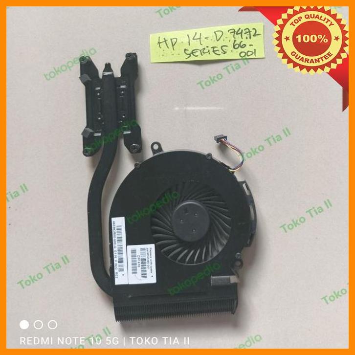 Jual (TKTI) Fan dan Heatsink laptop HP 14 D Series original P/N: 747266 ...